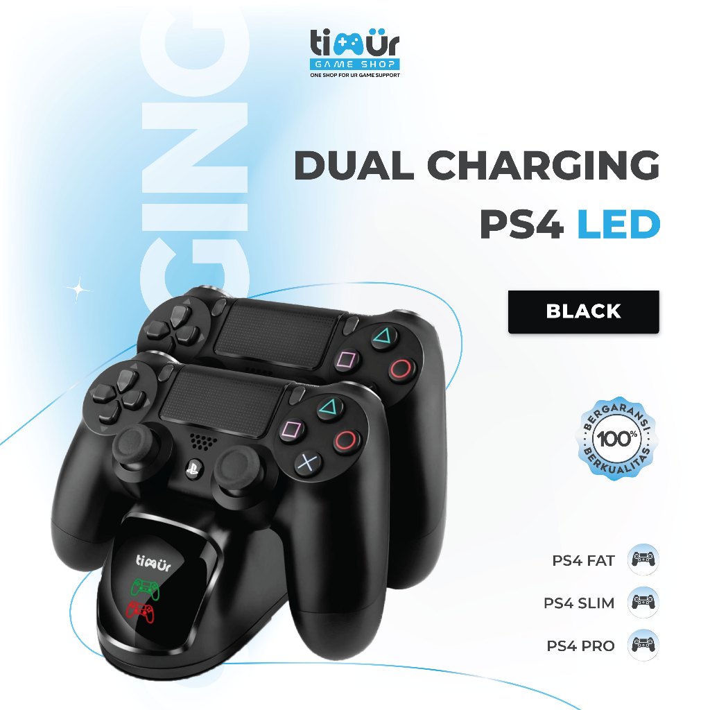 Jual Dual Charging Dock USB Charger Stik Stick PS4 LED Timur Game Shop ...