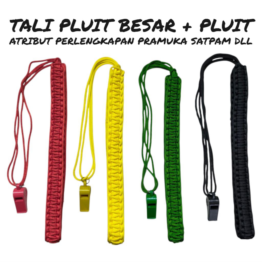Jual TALI BESAR + PLUIT ATRIBUT PERLENGKAPAN SERAGAM PRAMUKA,SATPAM ...