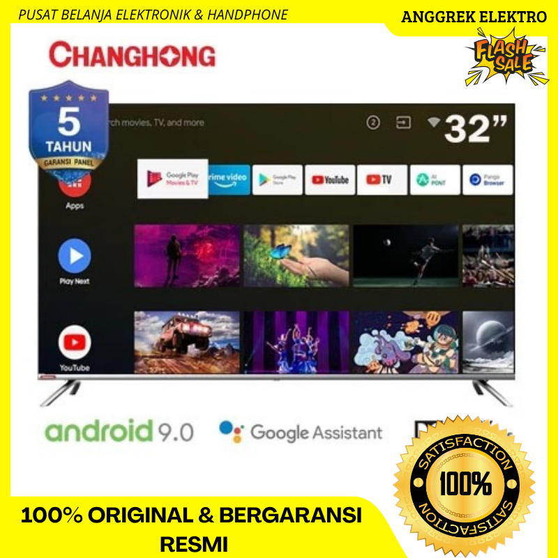 Jual Changhong LED Smart TV LC32G7N 32 Inch Android GARANSI RESMI | Shopee Indonesia