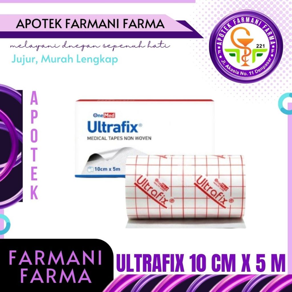 Jual ULTRAFIX 10 CM X 5 M / PLESTER /PEREKAT PLESTER ONEMED/ROLL ...