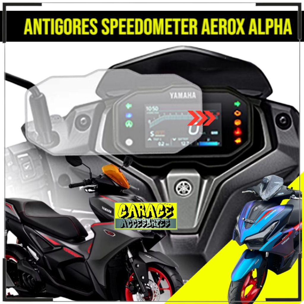 Jual Antigores Speedometer Aerox Alpha Cybercity 2025|Stiker Antigores ...