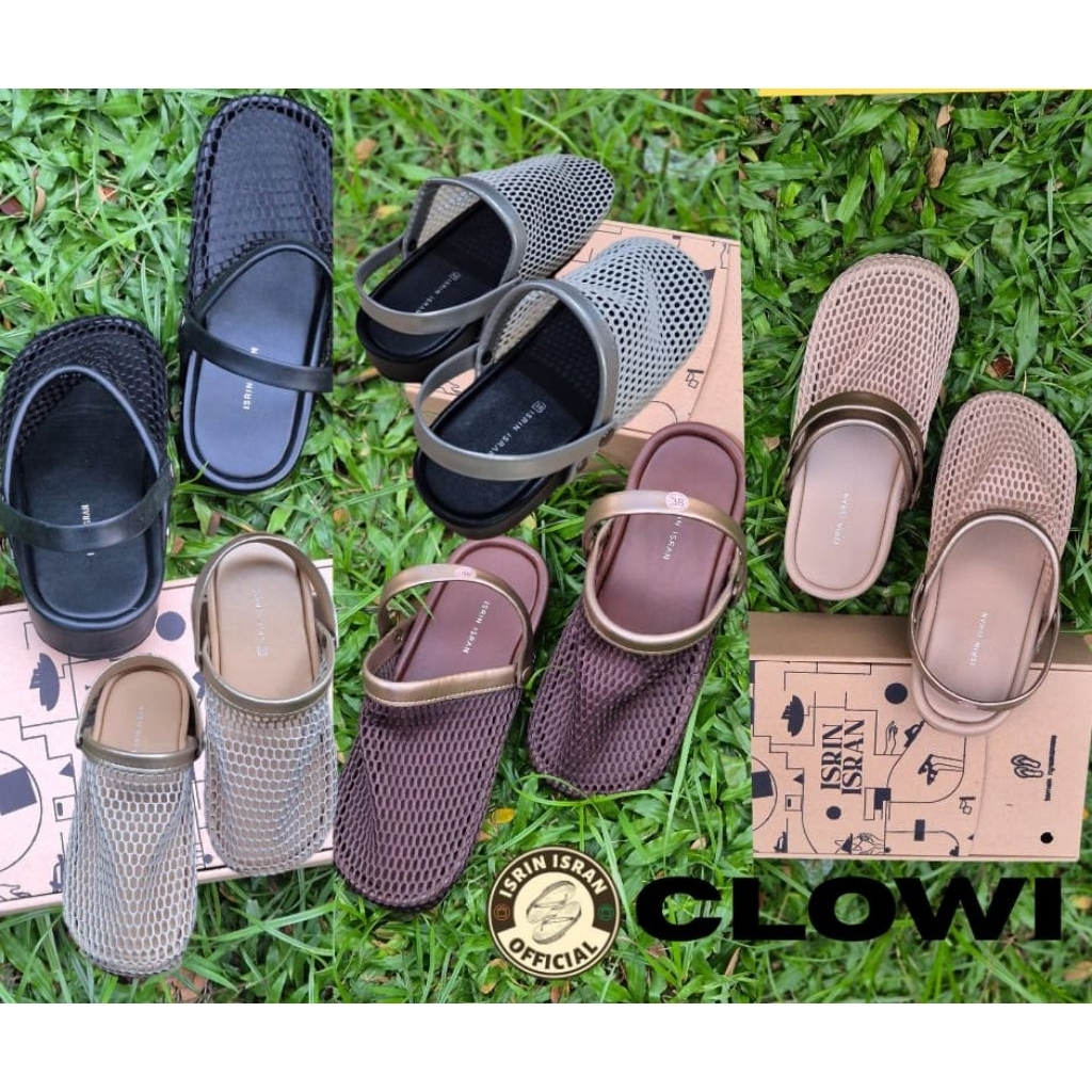 Jual SANDAL WANITA CLOWIE BY ISRIN ISRAN "ORIGINAL" | Shopee Indonesia
