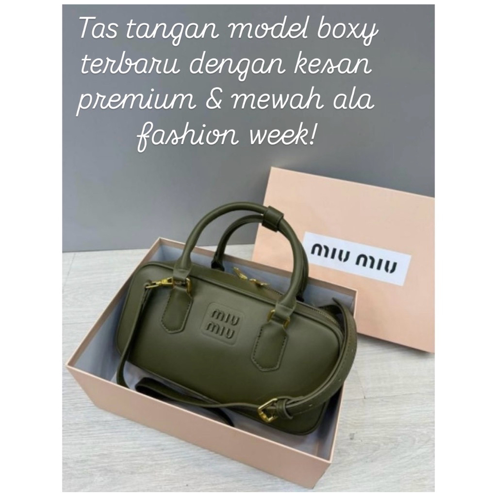 Jual TAS MIU BOWLING MINI BAG / SELEMPANG BRANDED LOOK ELEGAN IMPORT ...