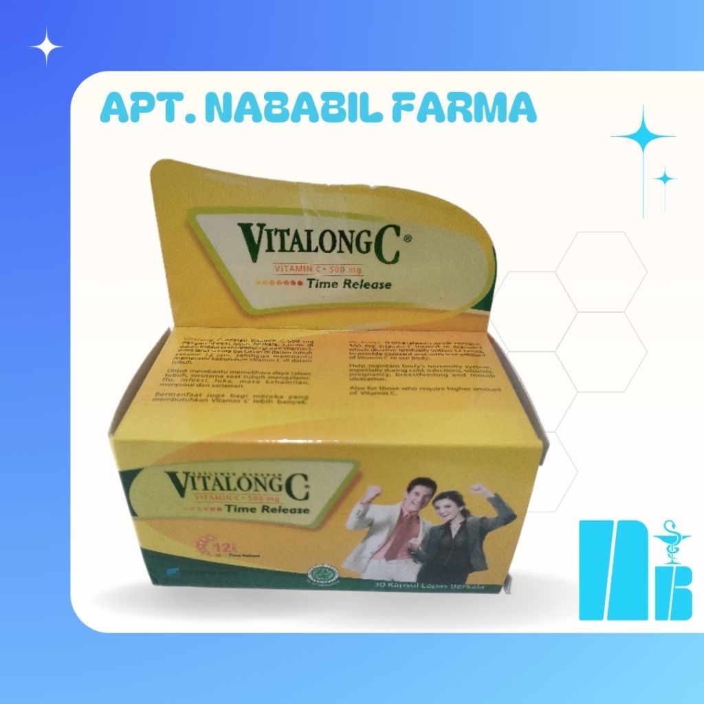 Jual VITALONG C DUS ISI 30 TABLET VITAMIN C 500 MG | Shopee Indonesia