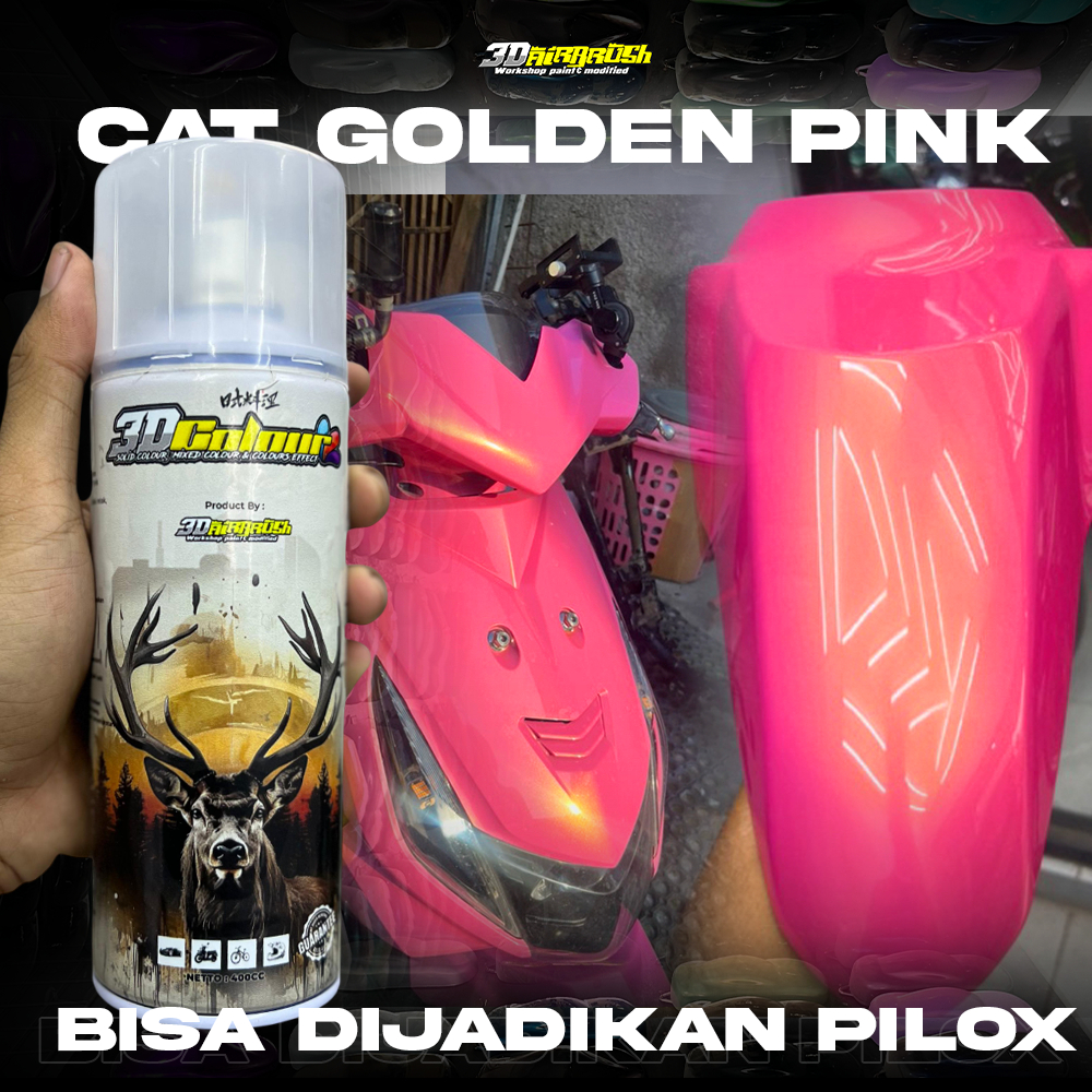 Jual (BISA DIJADIKAN PILOX) CAT GOLDEN PINK | CAT PINK LEMBAYUNG GOLD ...