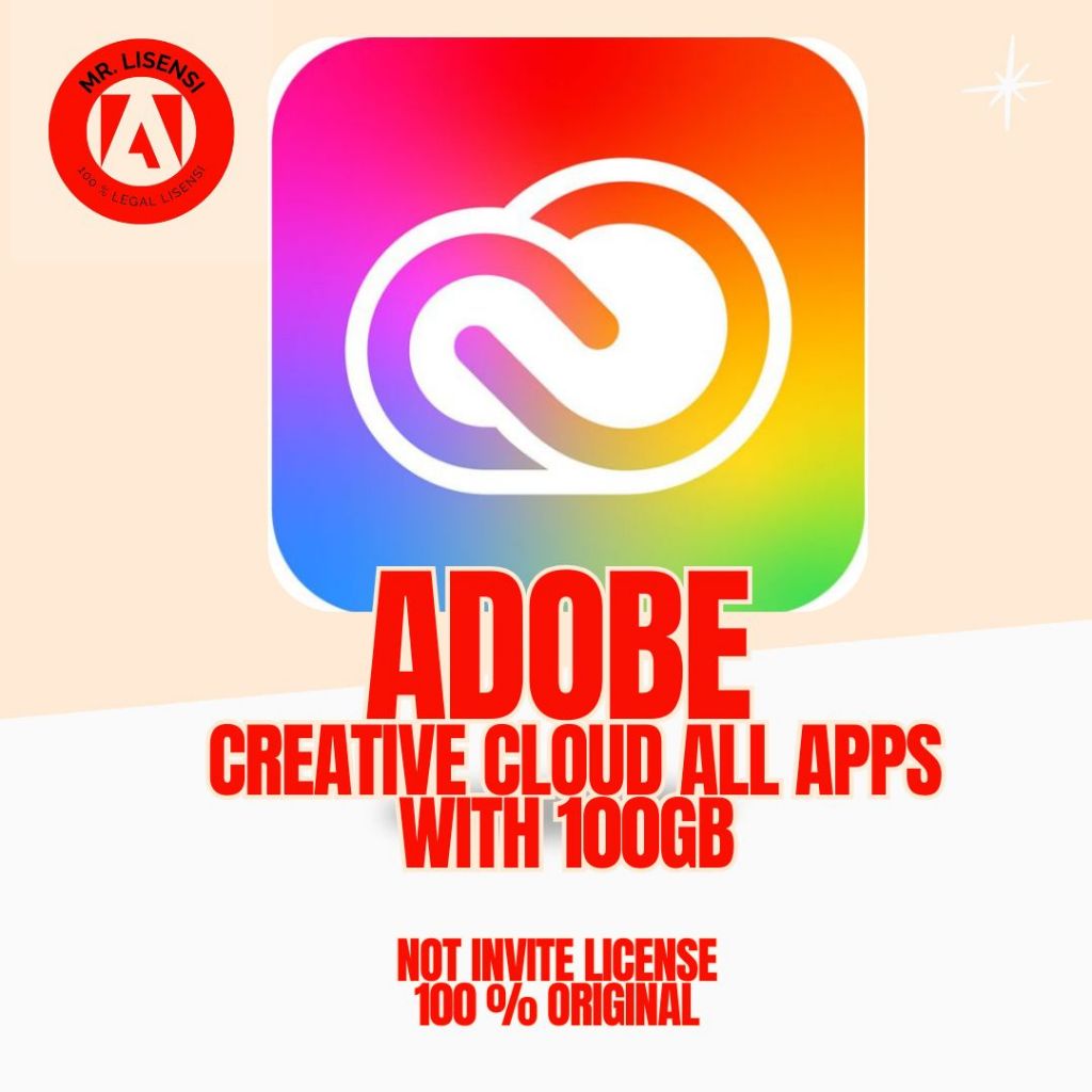 Jual Adobe Creative Cloud All Apps - 100% Original License + 100GB ...