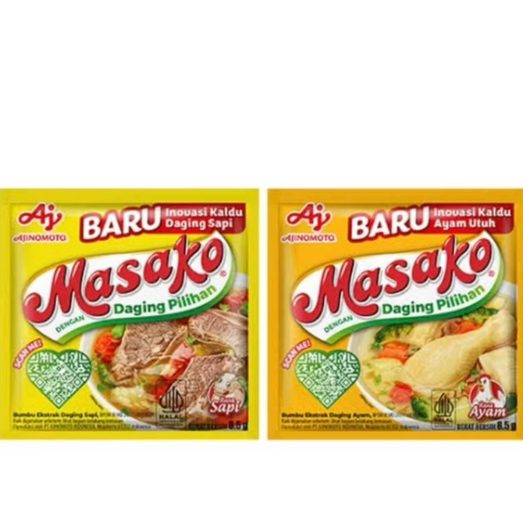 Jual Masako Renceng Rasa Ayam/Rasa Sapi 8,5 gr (1 sachet) | Shopee ...