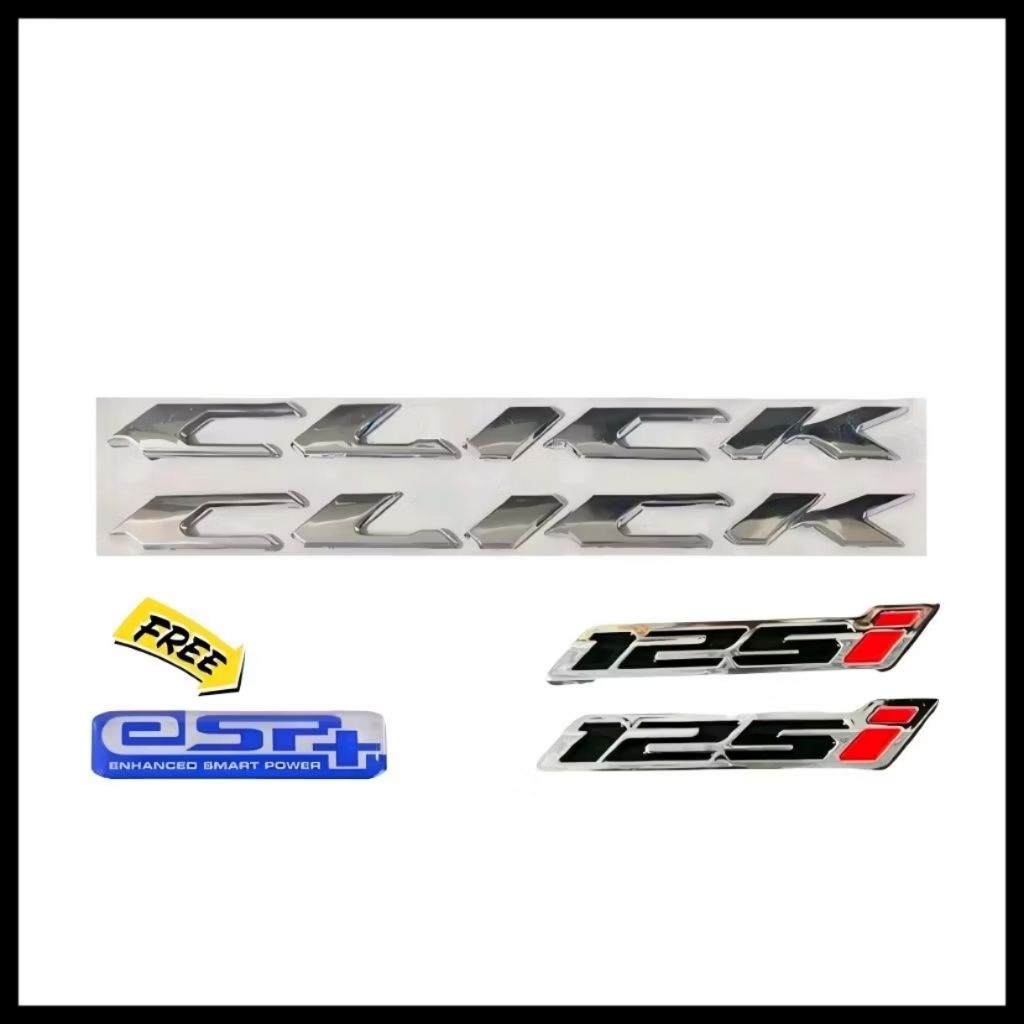 Jual Emblem Click 125i 150i Stiker Logo Timbul Vario old new 125 150 ...