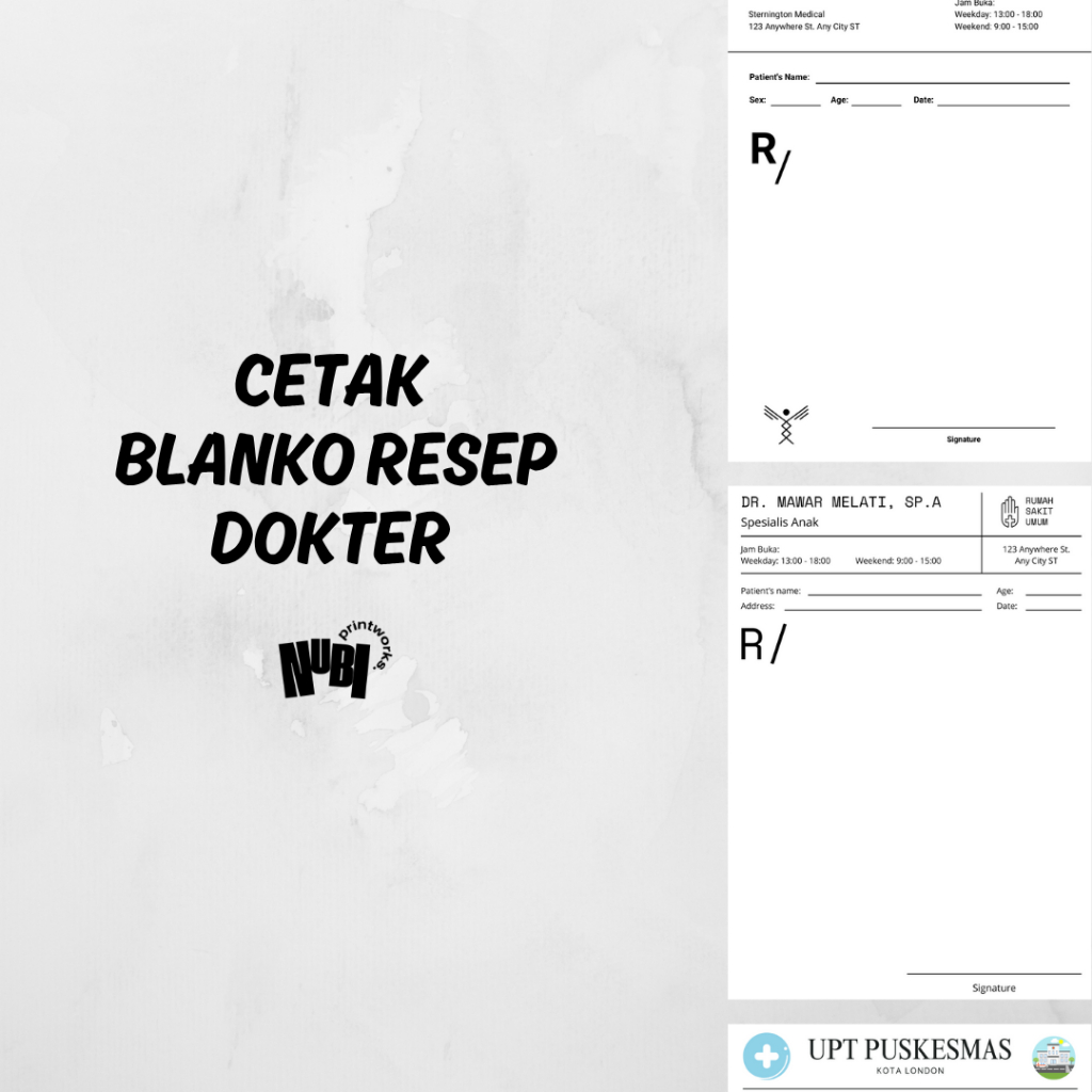 Jual Blangko Resep Dokter Blanko Resep Custom CETAK SEHARI JADI | Shopee Indonesia