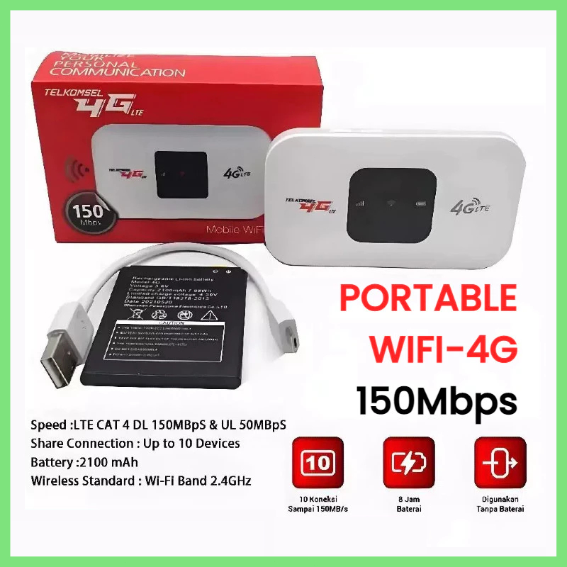 Jual 【Ready Stock】MIFI MODEM WIFI 4G All Operator USB 150Mbps WiFi ...