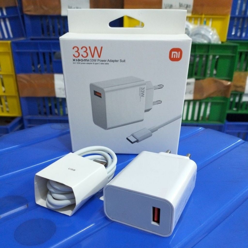 Jual ( ECER 1 SET ) TC CHARGER CASAN XIAOMI MI 33W 33 WATT USB TO MICRO / TYPE C TURBO FAST ...