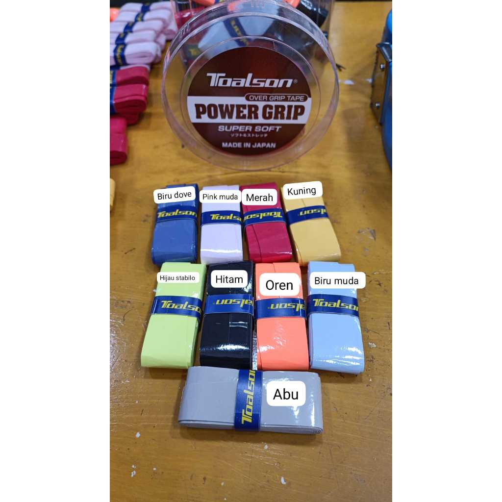 Jual GRIP TOALSON POWER GRIP TOALSON TENIS / BADMINTON ORIGINAL ...