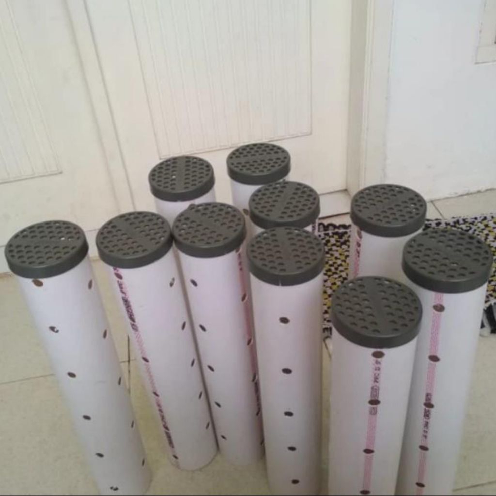 Jual paralon biopori 4 inchi dengan tutup paralon rucika panjang 30cm ...