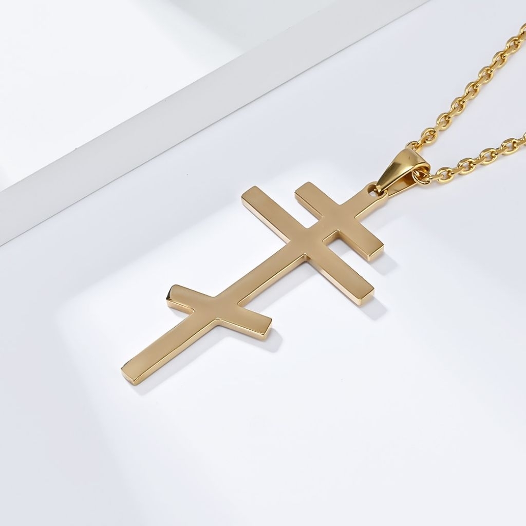 Jual Nektarios Kalung Salib Kristen Orthodox/Katolik Timur Steinless steel | Shopee Indonesia