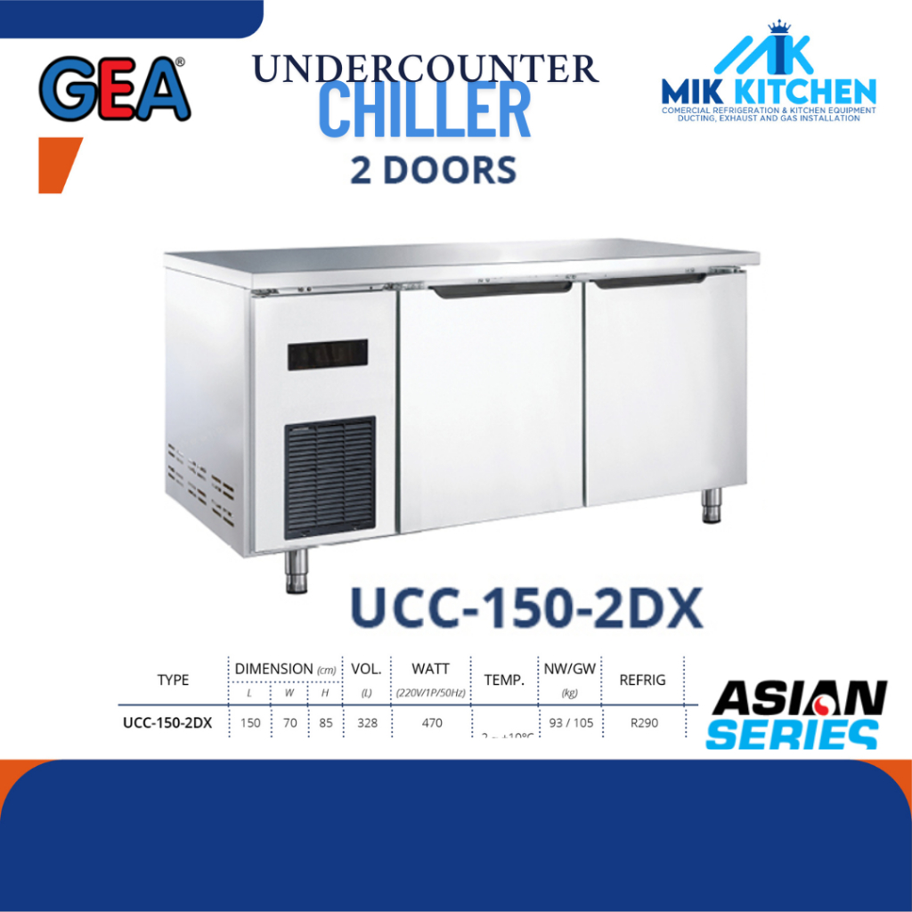 Jual GEA S/S UNDER COUNTER CHILLER UCC-150-2DX/ UCC150-2DX/ UCC 150-2DX ...