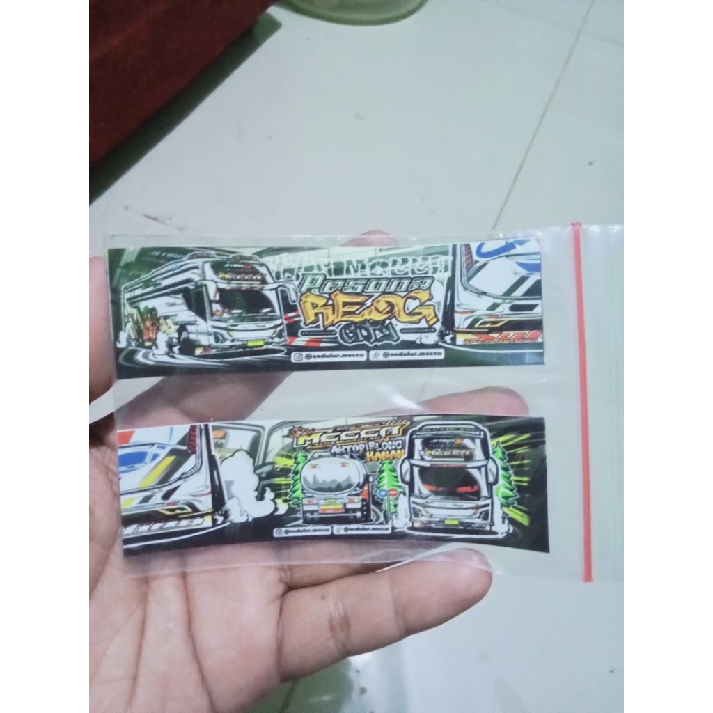 Jual STIKER BUS NTTS ( MECCA ) ASLI DARI UNIT | Shopee Indonesia