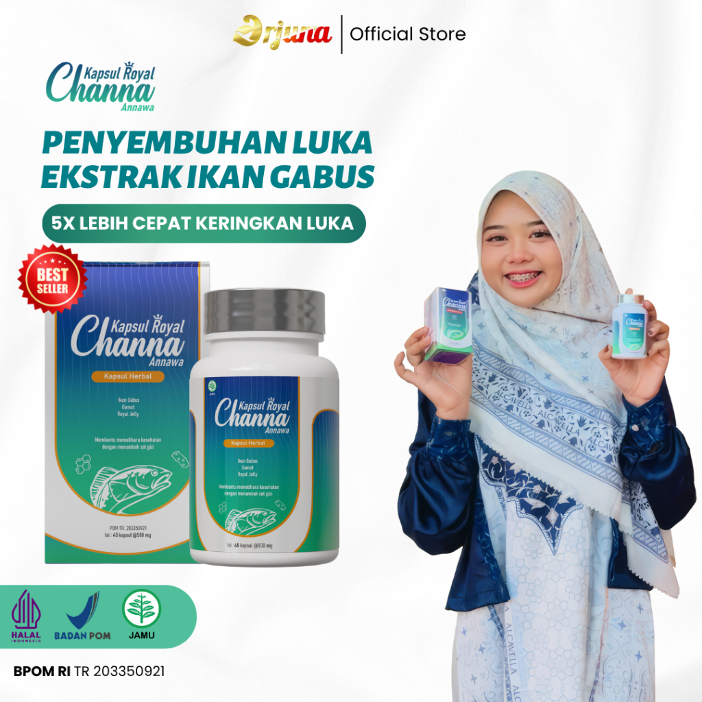 Jual Royal Channa Kapsul Ekstrak Ikan Gabus Kutuk - Penyembuhan Luka ...