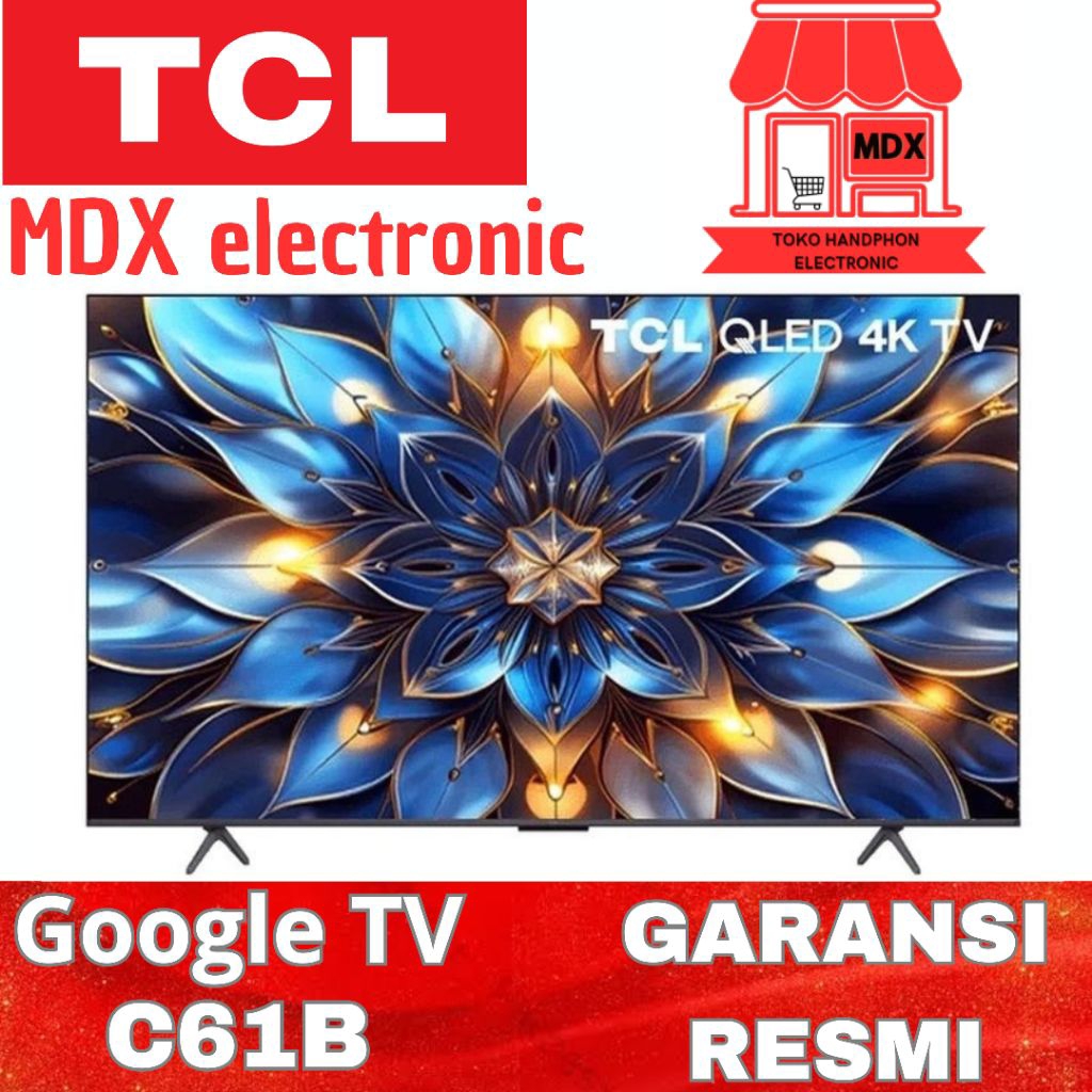 Jual TCL Google TV 43 inch C61B / 43C61B 4K QLED 2024 SERIES GARANSI ...