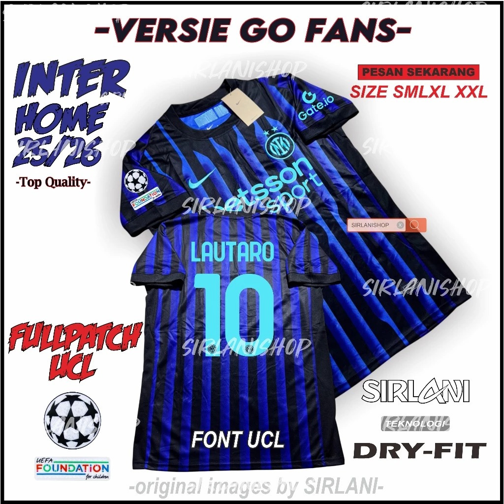 Jual JERSEY INTER HOME GO NEW MUSIM 2025 2026 TERBARU INTER HOME FANS ...