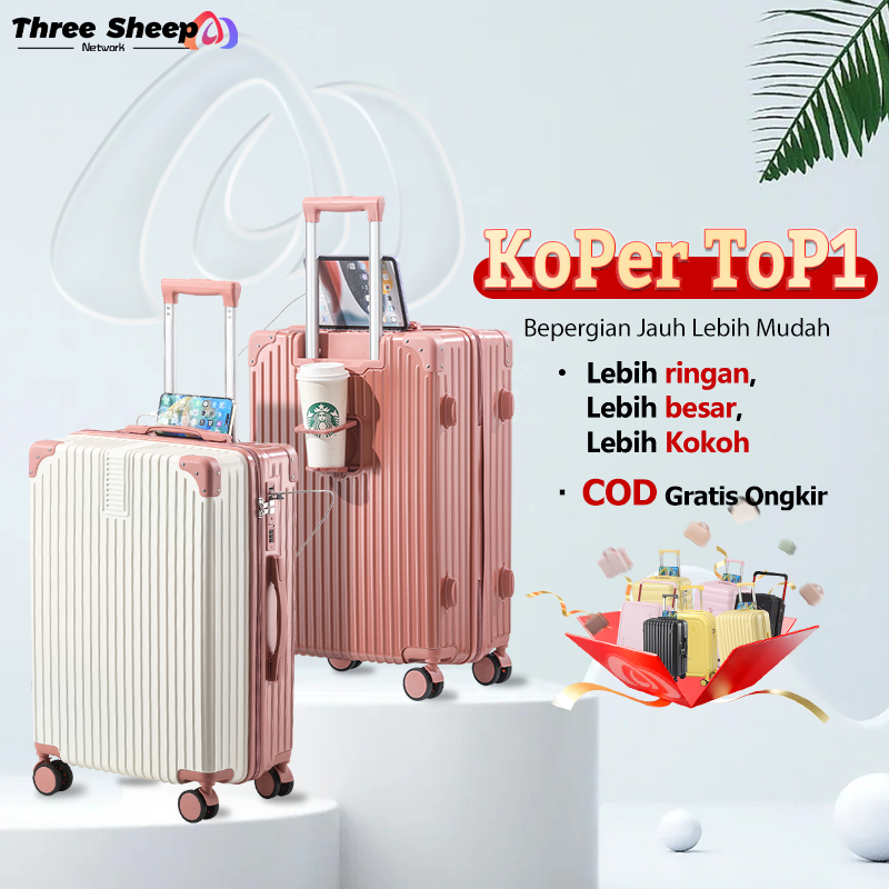Jual THREE SHEEP NETWORK Koper A916 TSA Lock Koper Kabin Bagasi tas ...