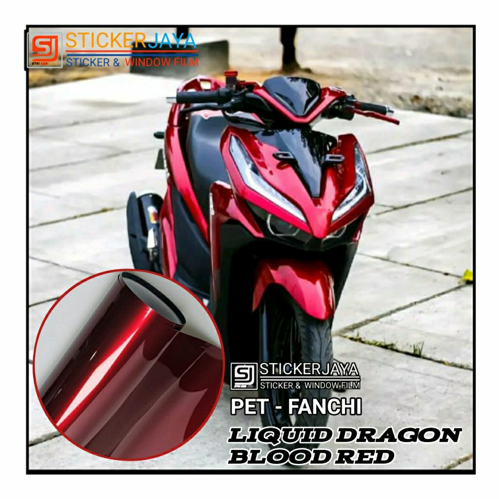 Jual Skotlet Dragon Blood Red Sticker Scotlet Motor Merah Lembayung ...