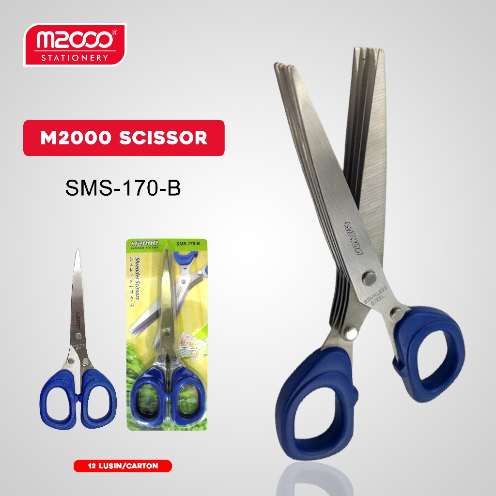 Jual M2000 gunting 5 lapis / guntinf sayur 5 layer / scissors five ...