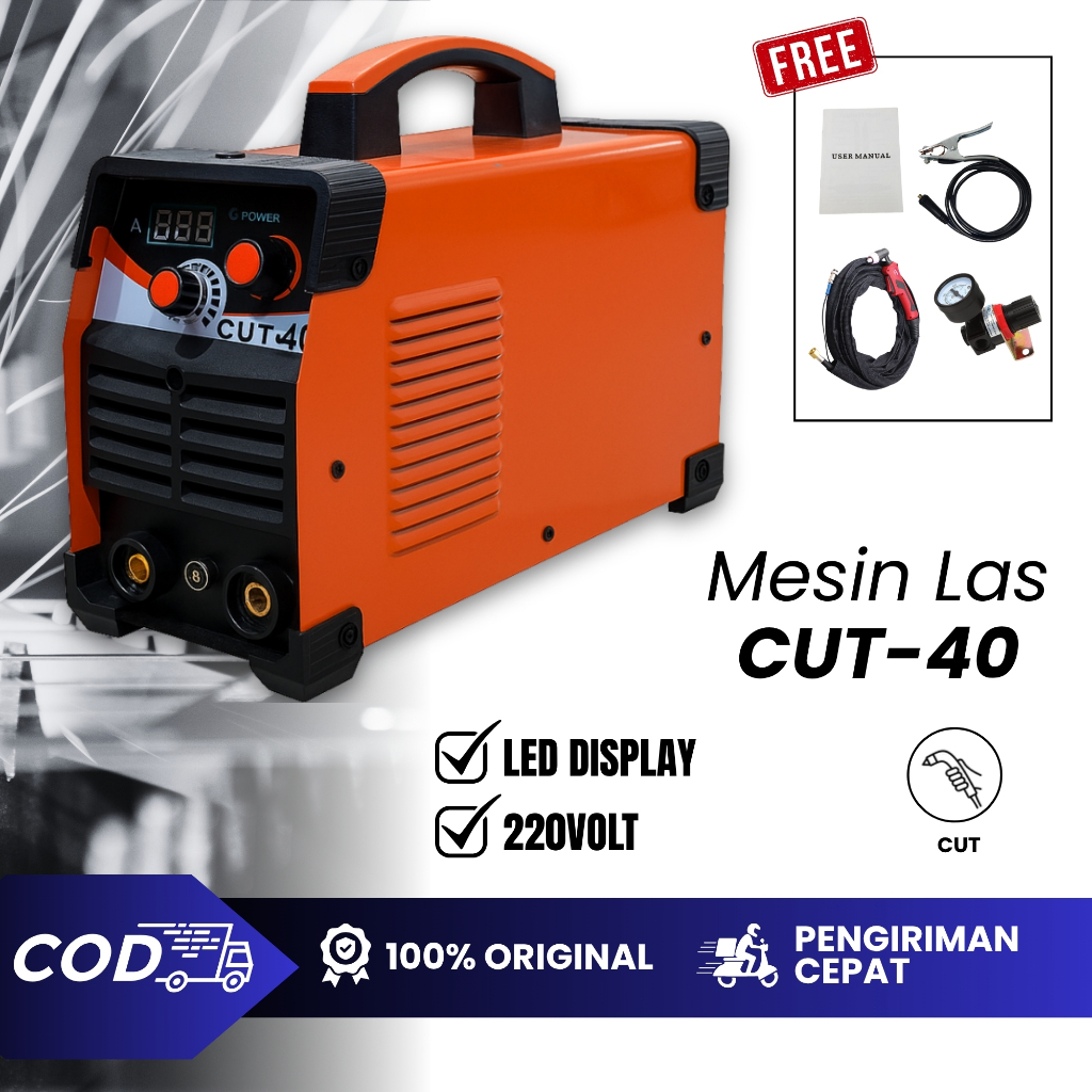 Jual (PROMO FREE KACAMATA LAS) MESIN LAS CUT 40 PLASMA CUTTER WELDING MACHINE CUT40 | Shopee ...