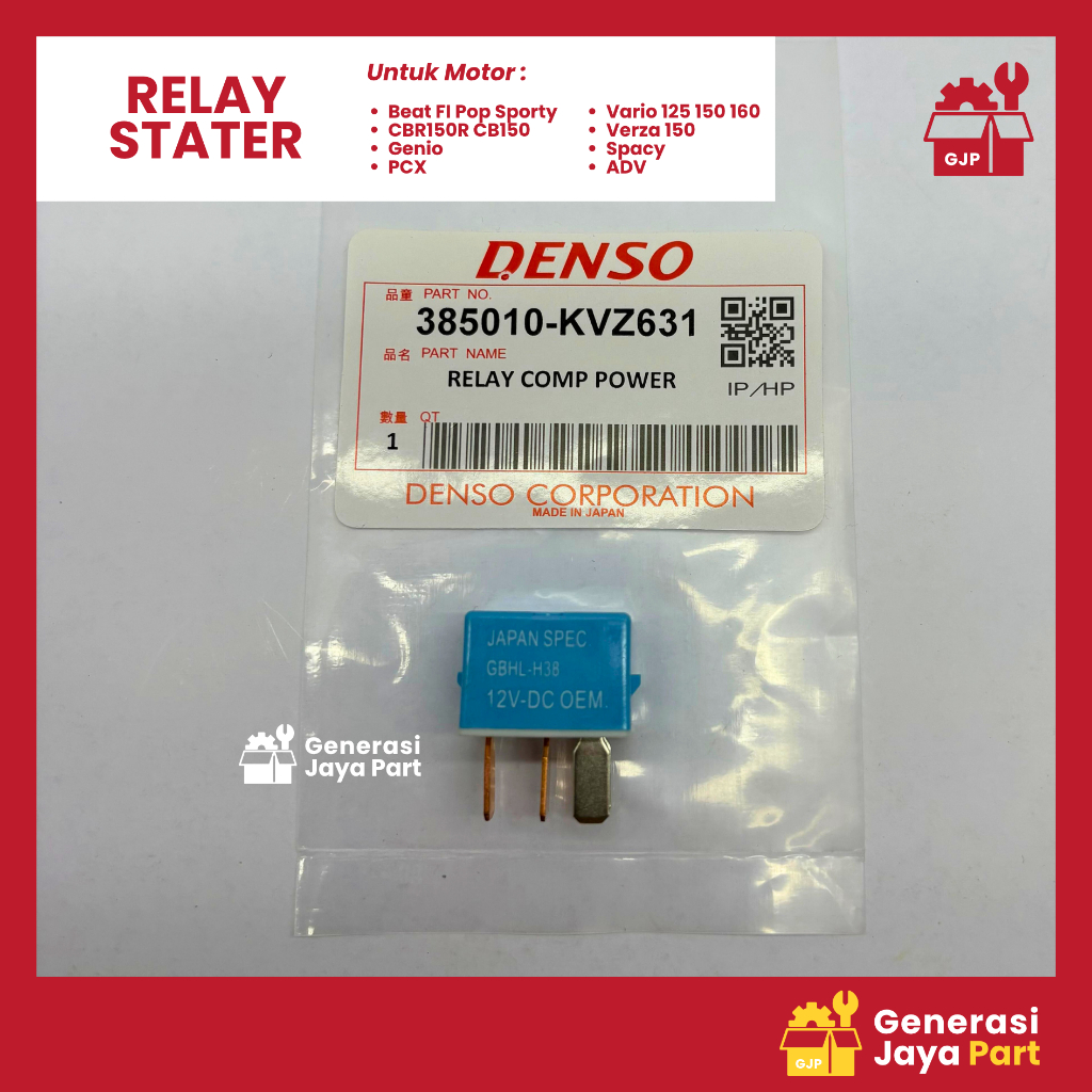 Jual Relay Comp Stater 385010-KVZ631 Relay Stater KAKI 4 Beat Fi Vario ...