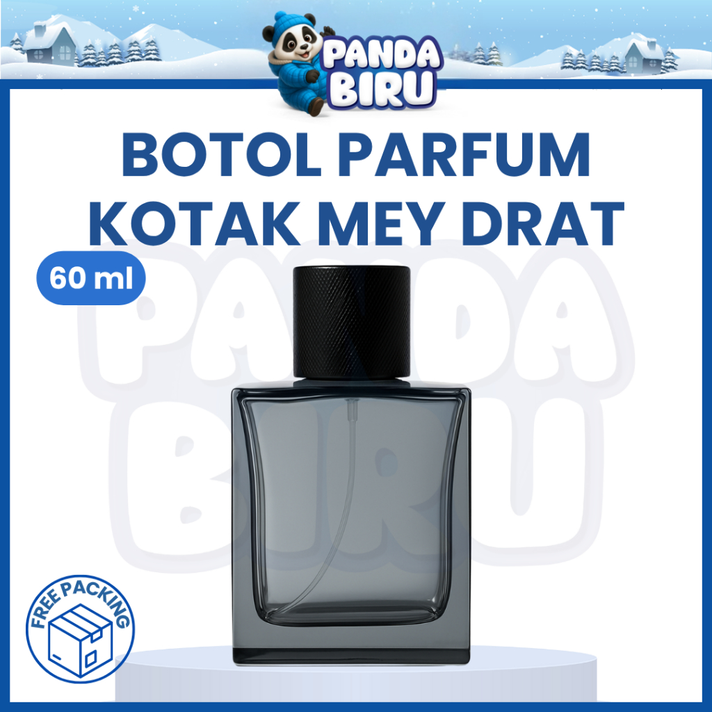 Jual Botol Parfum Beling Kotak Hitam Mey Drat 60ml - Botol Kaca Winyak ...