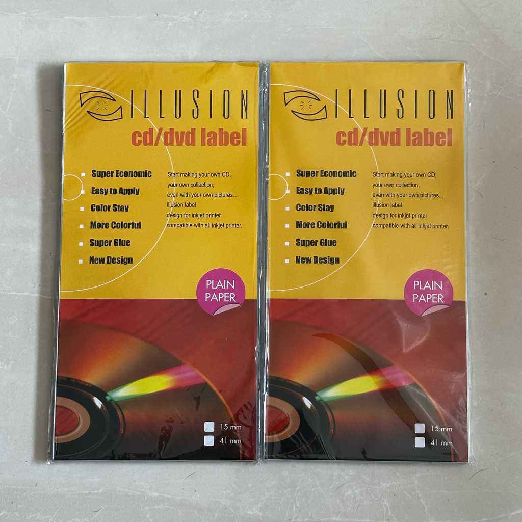 Jual Label CD DVD / stiker CD DVD /Label HVS Illusion | Shopee Indonesia