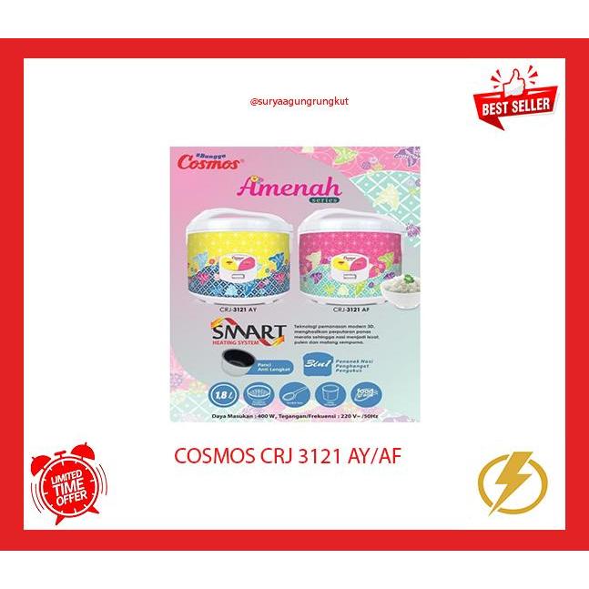 Jual RICE COOKER COSMOS 1,8 LITER 400 WATT - CRJ 3121 AY/AF - CRJ 3121 ...