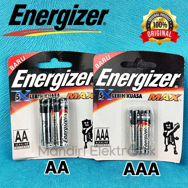 Jual Baterai Energizer Max AA AAA isi 2 Battery Energizer Max isi 2pcs | Shopee Indonesia