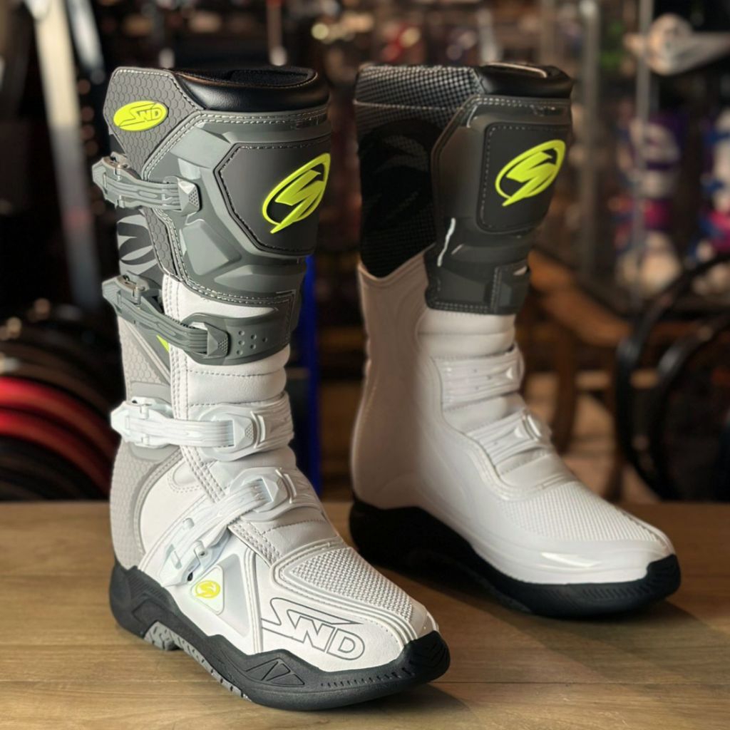 Jual Sepatu Trail SND Cross Enduro Trabas 2026 Original - Grey White ...