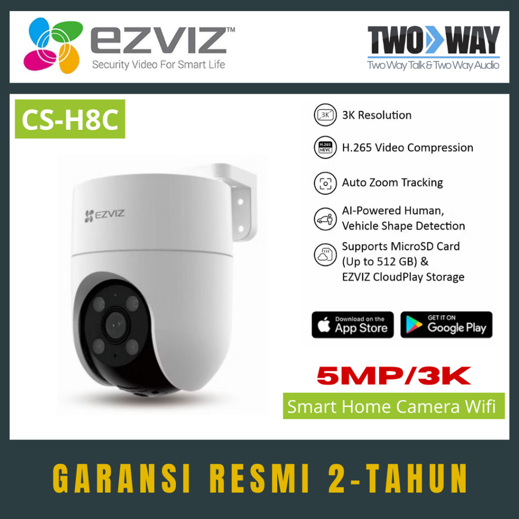 Jual EZVIZ H8C 5MP Outdoor CCTV WIFI Camera Wireless Kamera WIFI ...
