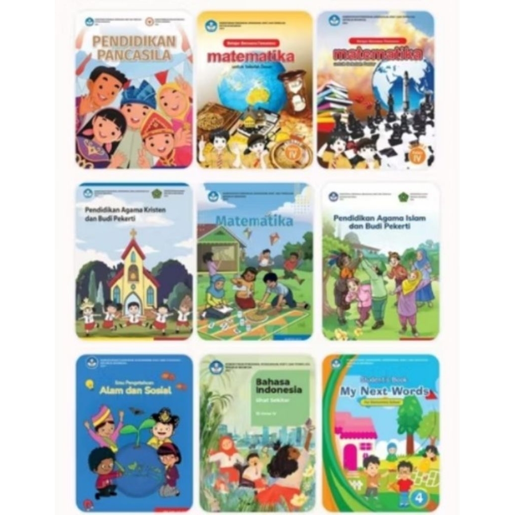 Jual BUKU MATEMATIKA, IPAS, PANCASILA, BAHASA INDONESIA INGGRIS SD KELAS 4 Kurikulum Merdeka ...
