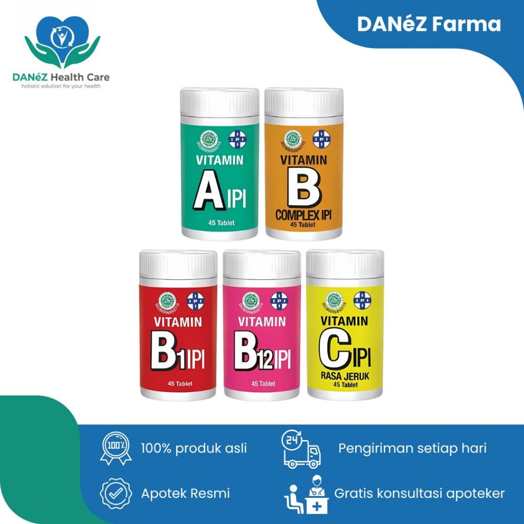 Jual Vitamin IPI 1 BOTOL ISI 45/80 TABLET All Variant Lengkap - Untuk ...