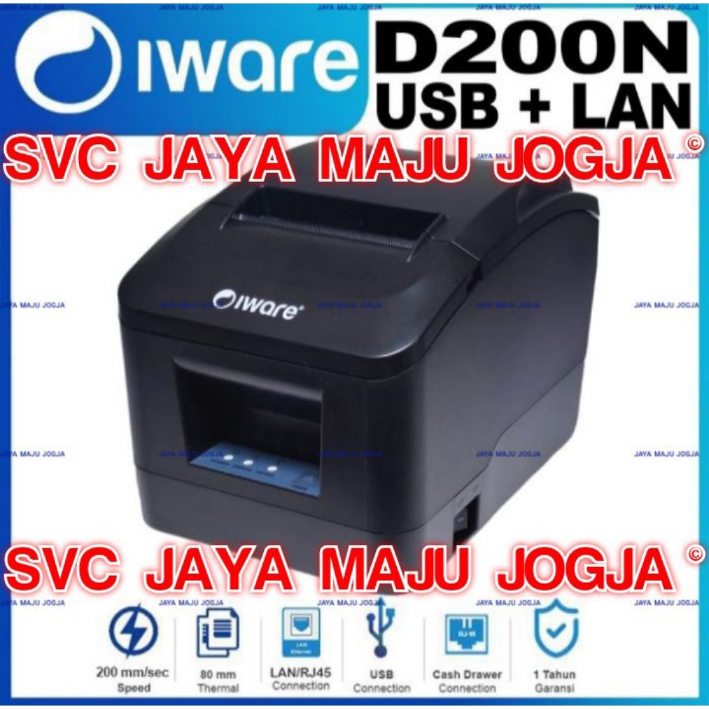 Jual IWARE D200N / IW-D260 UL - USB LAN ETHERNET RJ45 - SPEED 300 MM/S ...