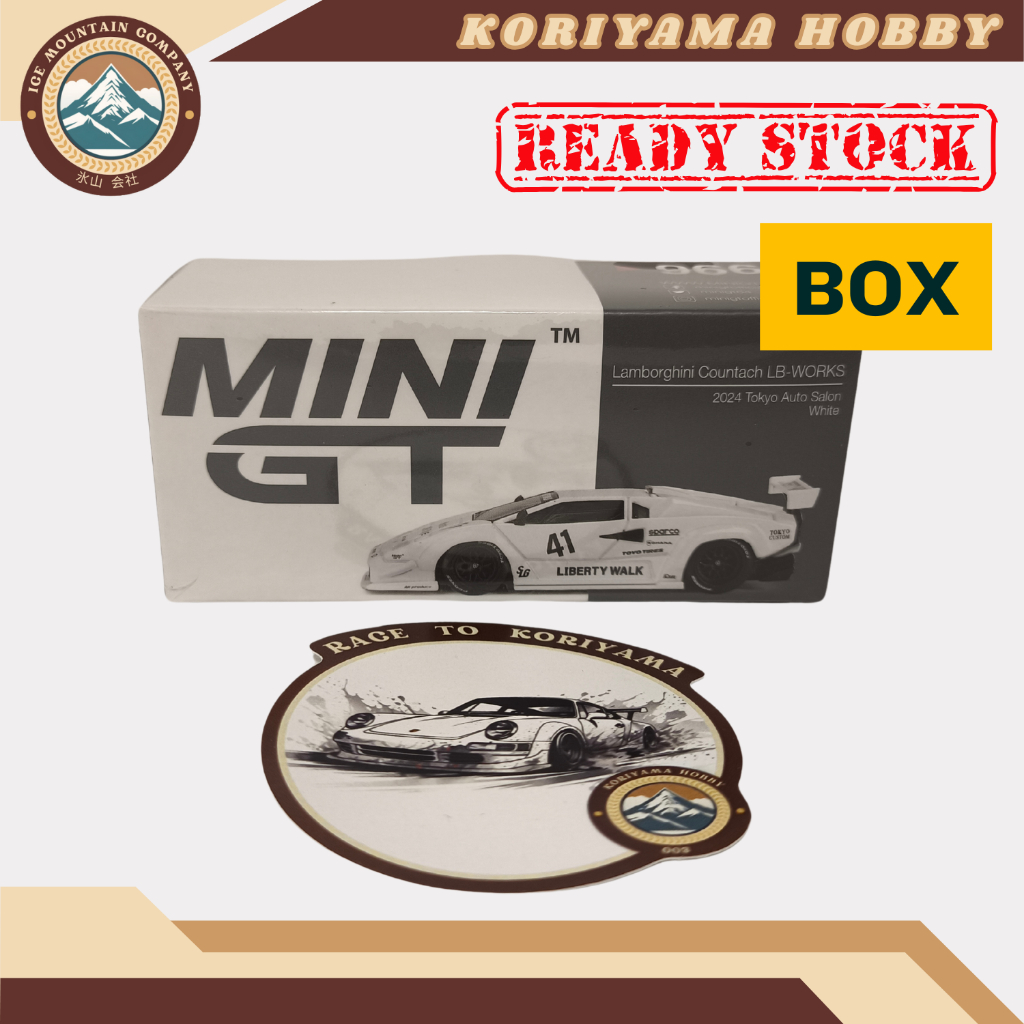 Jual Mini GT 966 Lamborghini Countach LB-WORKS White 2024 Tokyo Auto ...