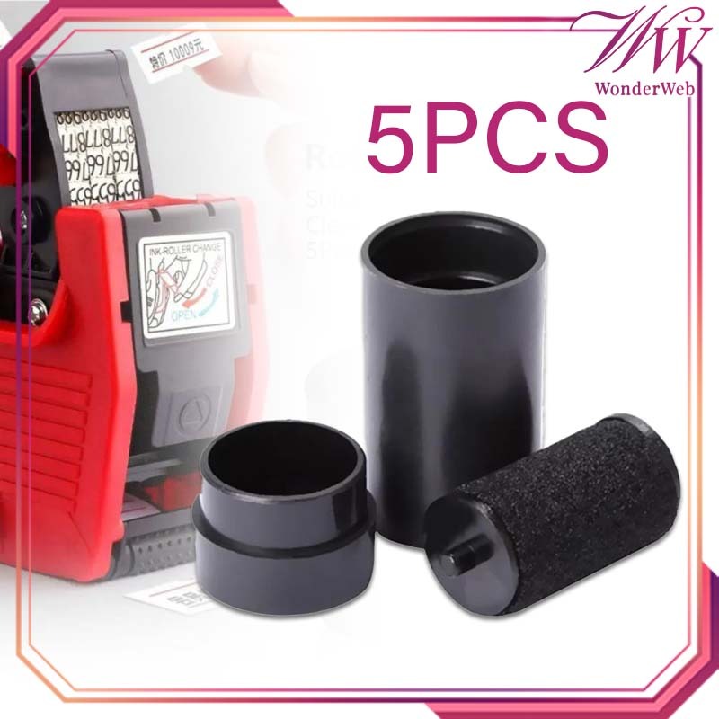 Jual 5pcs/Set Ink Roller Hitam Tinta Harga Label 20mm Tinta Mesin Label ...