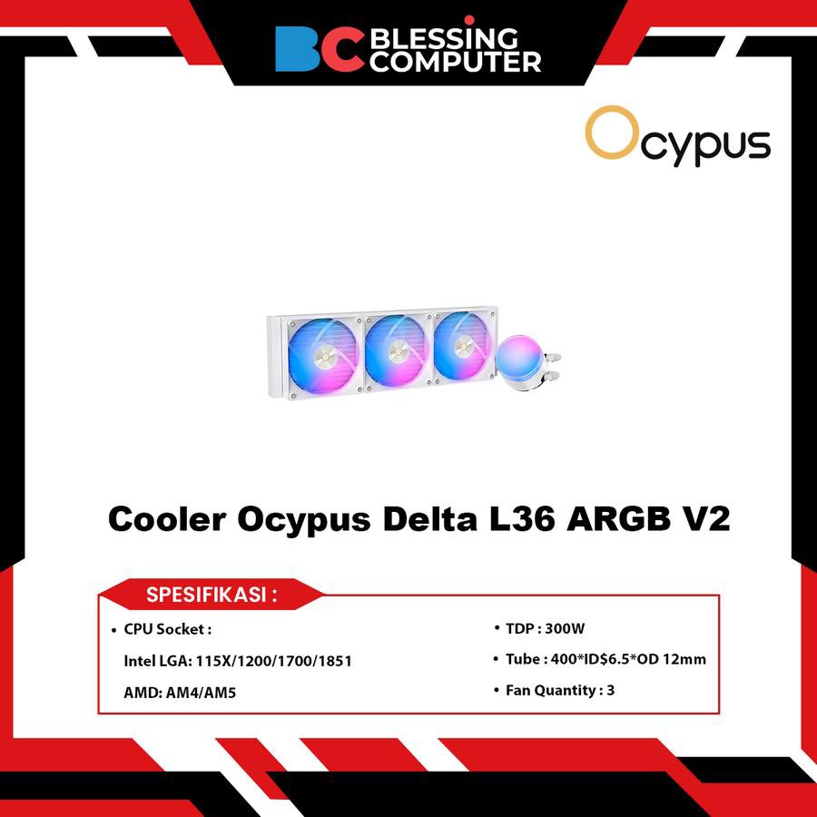 Jual Cooler Ocypus Delta L36 ARGB V2 - White | Shopee Indonesia