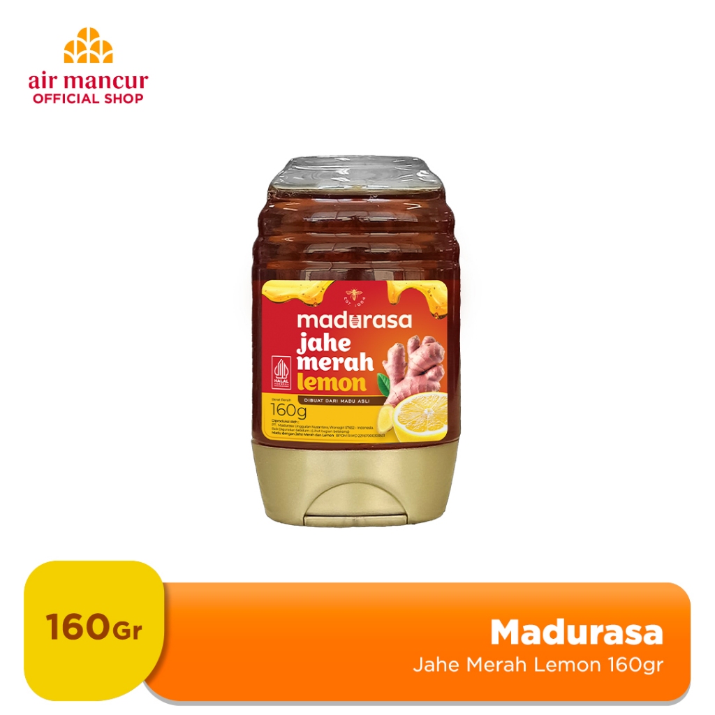 Jual Madurasa Jahe Merah Lemon Botol PET 160Gr - Madu Murni | Shopee Indonesia