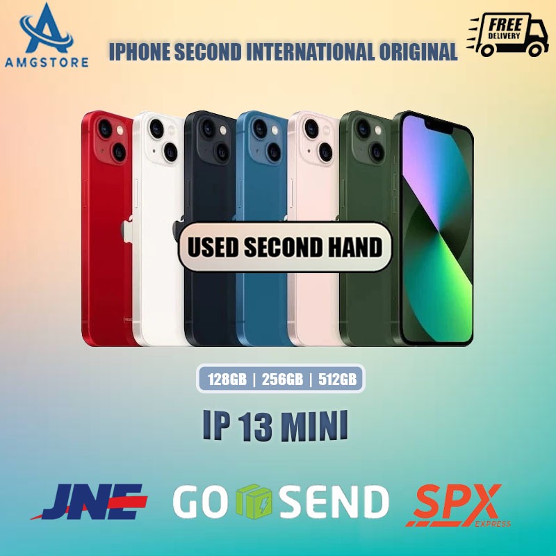 Jual iP 13 MINI 128GB/256GB/512GB Second Fullset Mulus No Minus LCD Original 100% No Recond No ...