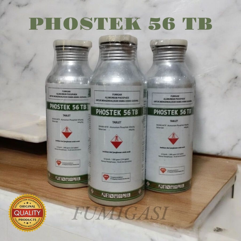 Jual Phostek 56 TB ( 1 Botol/334 Tablet ) - Obat Fumigasi beras, jagung ...