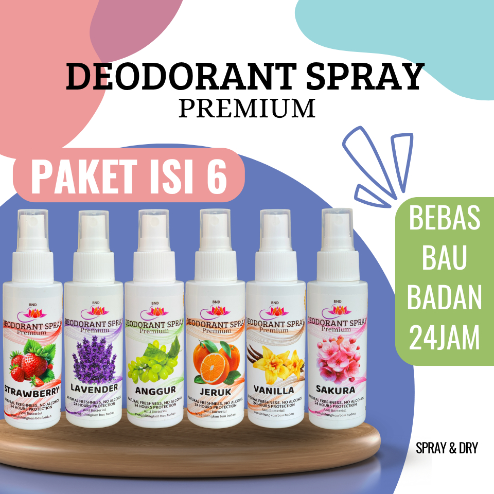 Jual Deodorant Spray Tawas Antiperspirant Ampuh 100ml No Alkohol ...