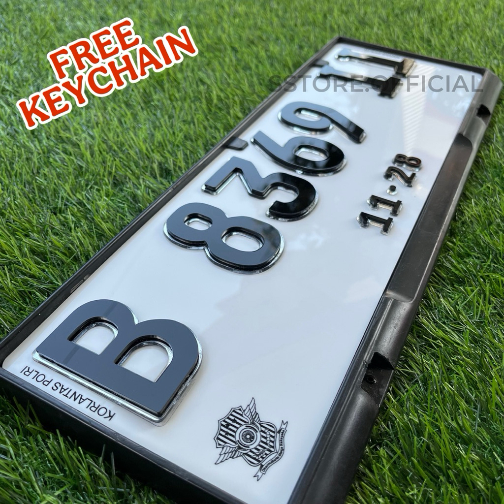 Jual PLAT NOMOR MOBIL AKRILIK HURUF TIMBUL MEWAH PREMIUM | Shopee Indonesia