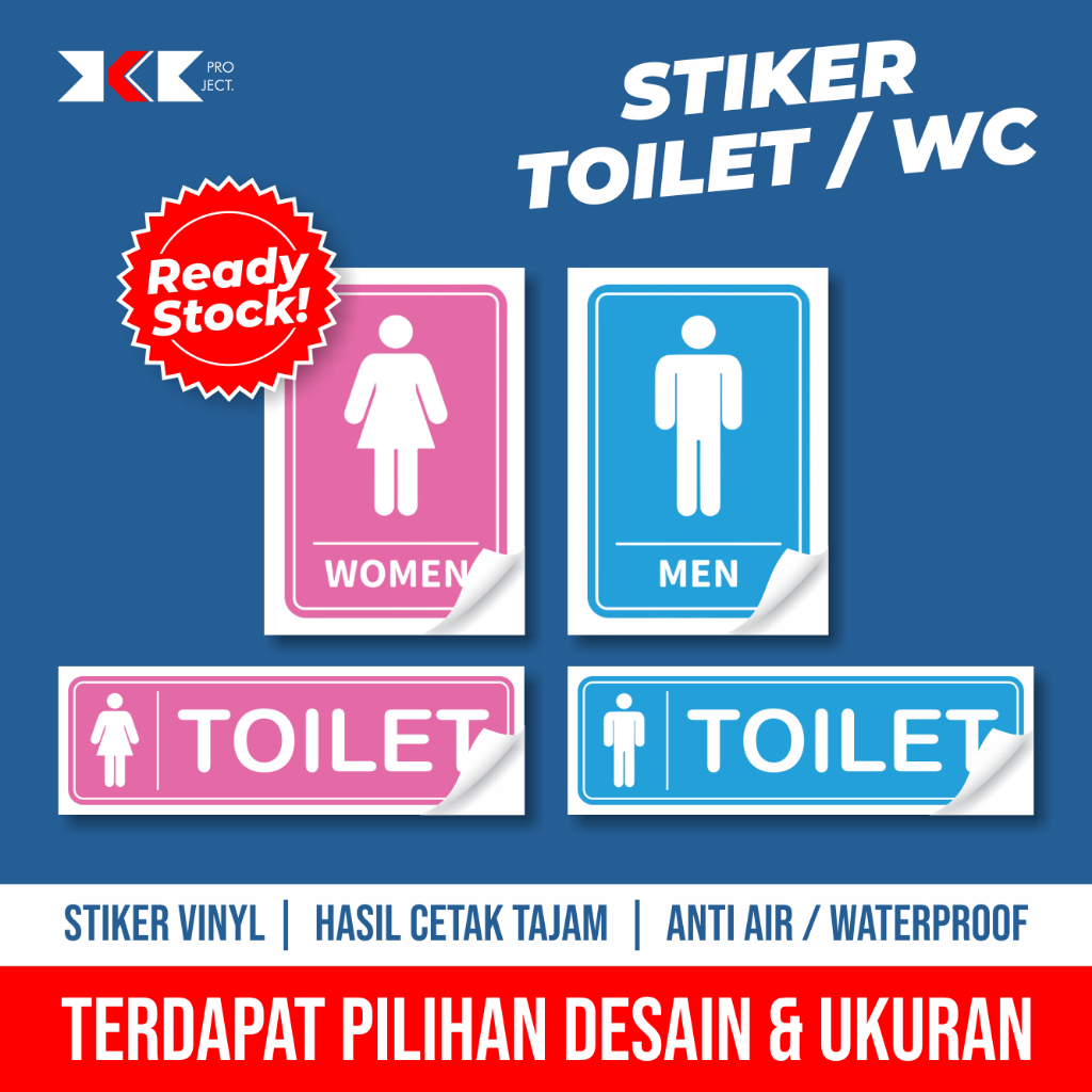 Jual STIKER TOILET ANTI AIR / STICKER WC / KAMAR MANDI | Shopee Indonesia