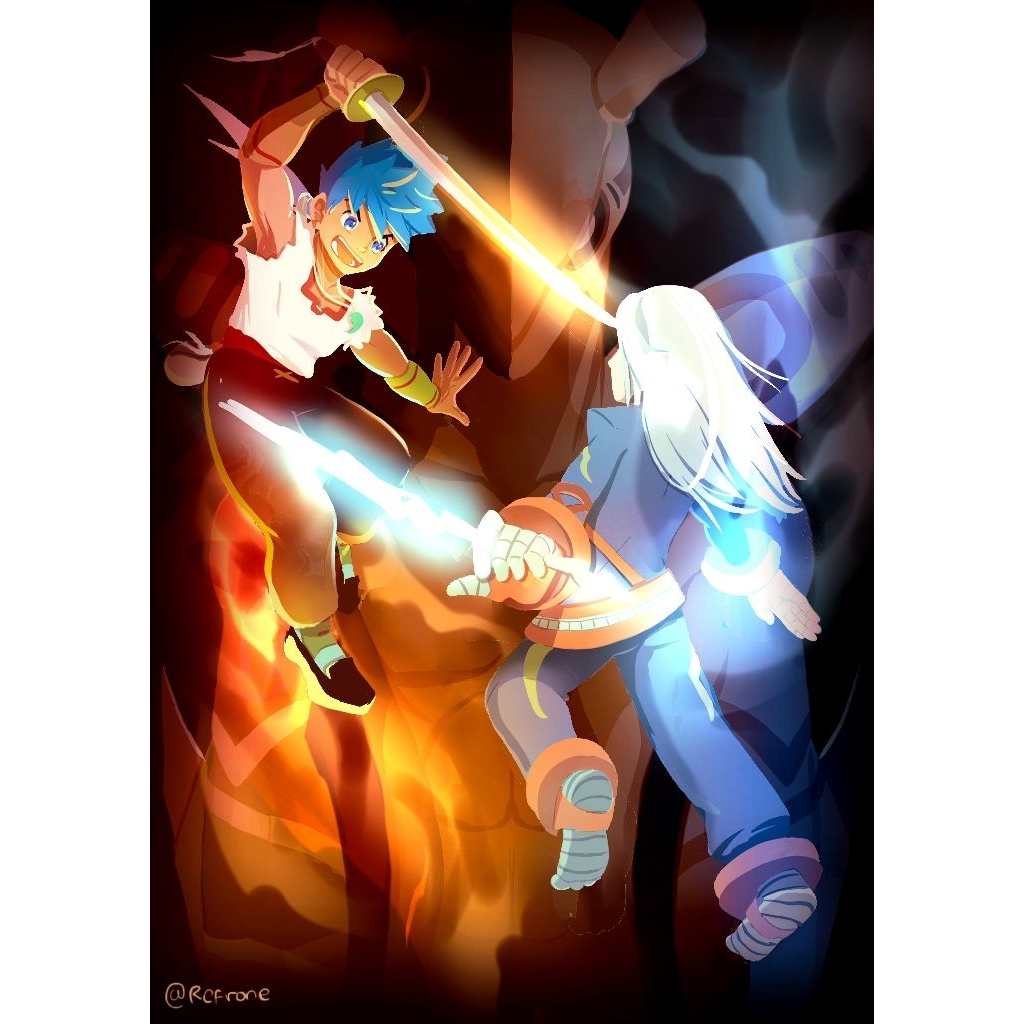 Jual Poster A4 Breath of Fire III Ryu vs Fou-Lu, BoF3, Glossy | Shopee ...