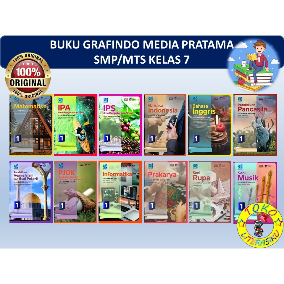 Jual Buku Grafindo Media Pratama SMP/MTS Kelas 7 | Shopee Indonesia