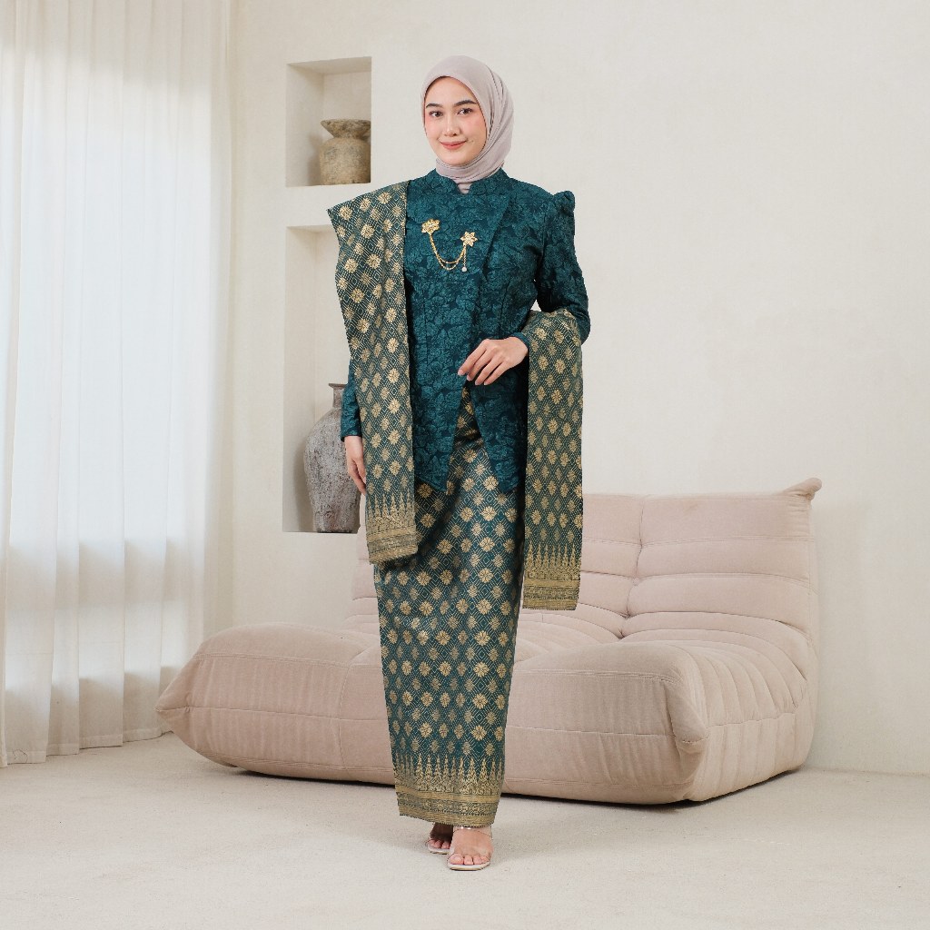 Jual Batik Rais - Setelan Kebaya Janggan Emboss Jawa Gendis Wanita ...
