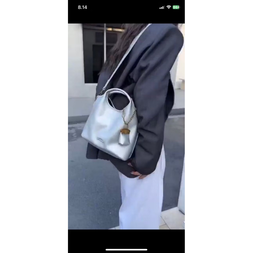 Jual Tas Selempang dan Shoulder Mojito Silver dan Purple | Shopee Indonesia